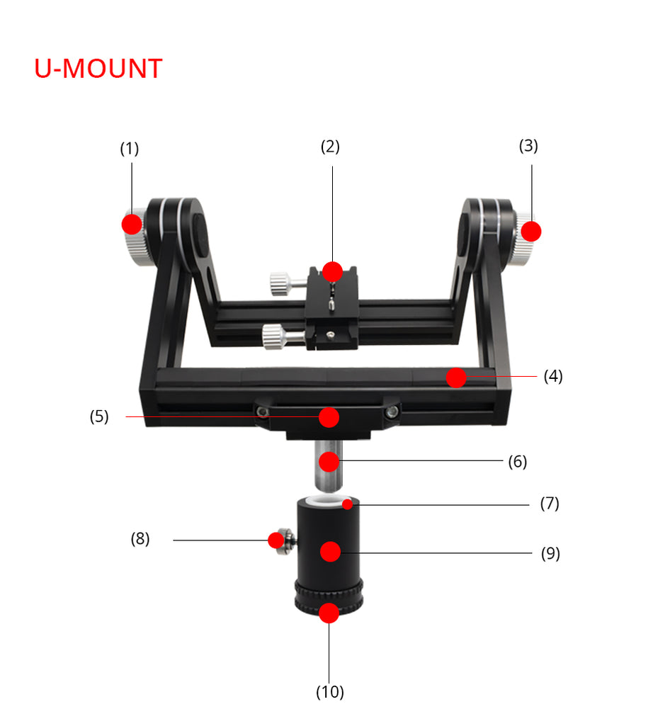 Sky Rover U-Mount Fork – 150 mm Giant Binocular Mount — Astronomics